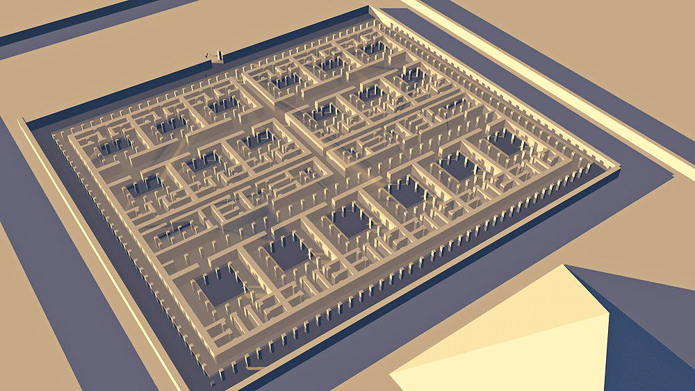 Pyramid and Labyrinth of Hawara