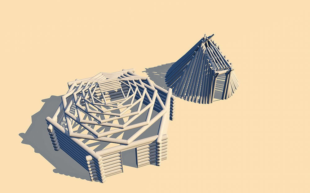 Navajo Hogan Drawing